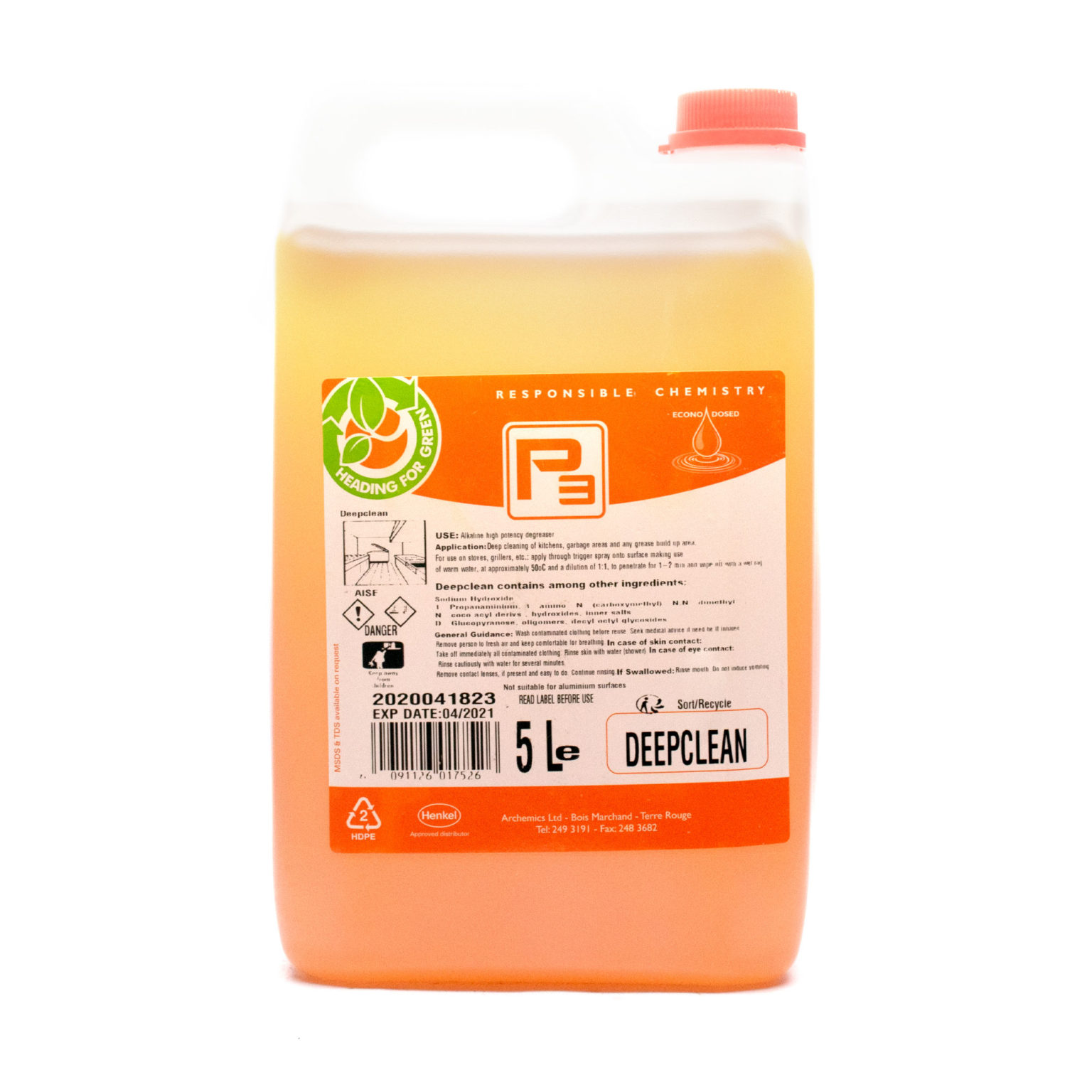 Buy P3 DEEP CLEAN 5 LT Archemics Shop In Mauritius buy-p3-deep-clean-5-lt-archemics-shop-in-mauritius